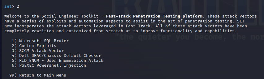 Social Engineering Toolkitについて | kali linux覚え書き