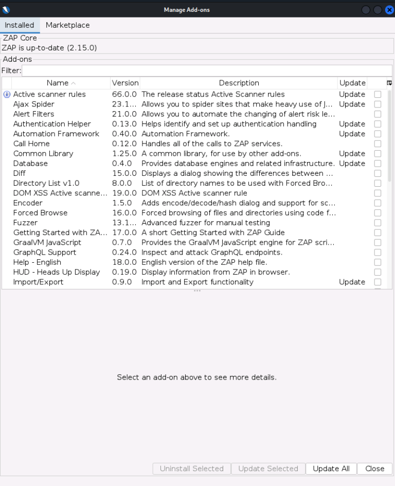 ZAPROXYでサイト診断(1) | kali linux覚え書き
