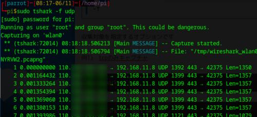 tsharkでパケット収集 | kali linux覚え書き